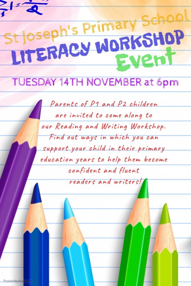Literacy Workshop for P1 and P2 parents